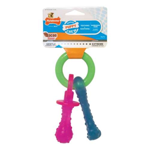 Nylabone Bacon Flavored Pacifier Puppy Chew | SCHEELS.com