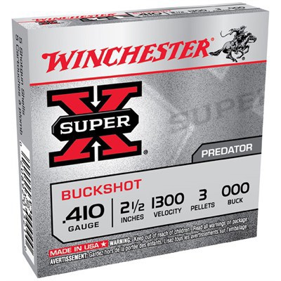 Winchester Super X Predator Buckshot .410 Gauge Shotshells 5 Round Box