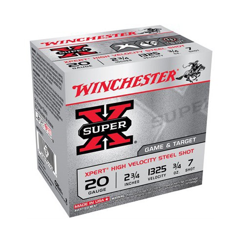 Winchester Super X Game & Target Xpert HV Steel Shot 20 Gauge Shotshells