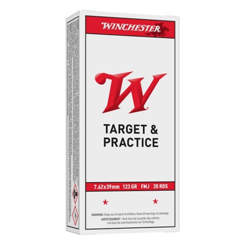 Winchester Target & Practice 7.62x51mm NATO Rifle Ammunition 20 Round Box