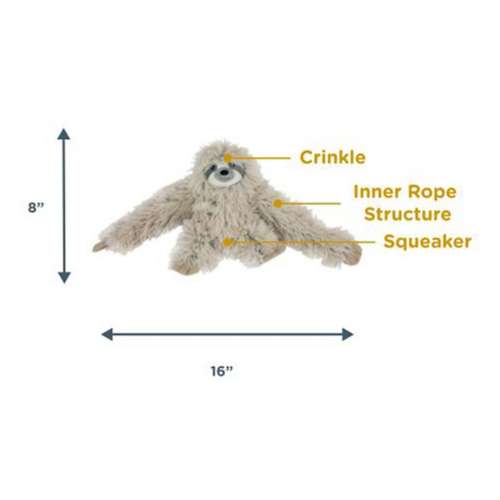 Tall Tails Rope Body Sloth Dog Toy | SCHEELS.com
