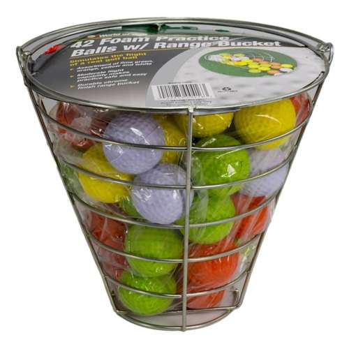 JEF World of Golf Metal Range Bucket with Foam Balls | SCHEELS.com