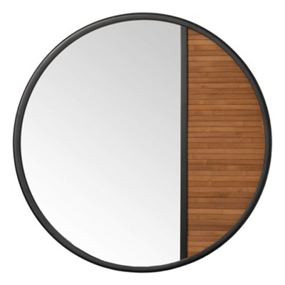 Sullivans Round Wooden Slat Wall Mirror | SCHEELS.com