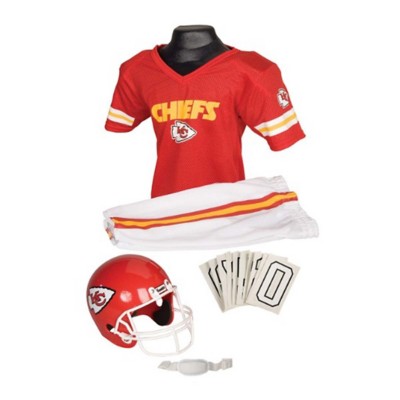 Franklin Sports Kansas City Chiefs Deluxe Football Uniform Set ...