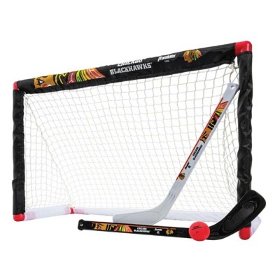 Franklin Sports NHL Chicago Blackhawks Mini Hockey Set