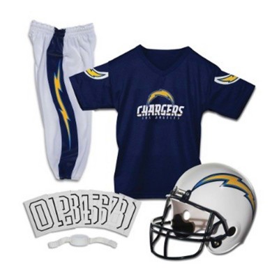 Franklin Sports Los Angeles Chargers Deluxe Football Uniform Set ...