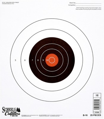 Scheel's Slow-Fire Pistol Shooting Target