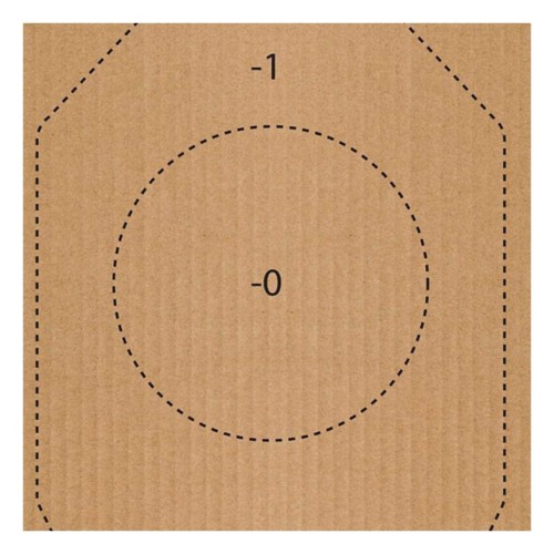Allen EZ Aim IPSC IDPA Corrugated Silhouette Paper Shooting Target