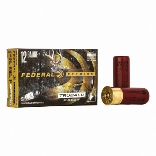 Federal Premium TruBall Rifled Slug HP 12 Gauge Shotshells