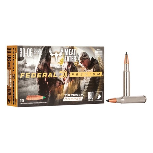 Federal Premium Trophy Copper 30-06 Springfield Rifle Ammunition 20 ...