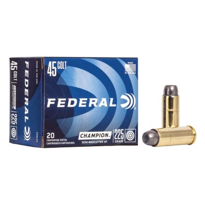 Federal Champion Training Semi-Wadcutter HP 45 Long Colt Handgun ...