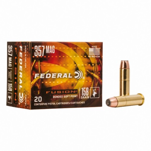 Federal Fusion 357 Magnum Handgun Ammunition 20 Round Box
