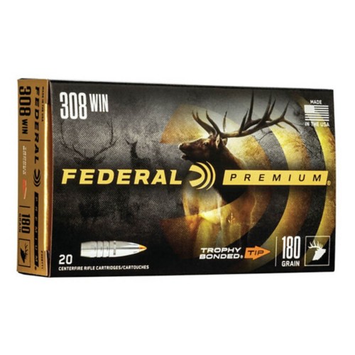 Federal Premium Trophy Bonded Tip Rifle Ammunition 308 Winchester Rifle ...