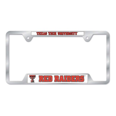 Wincraft Texas Tech Red Raiders Classic Metal License Plate Frame