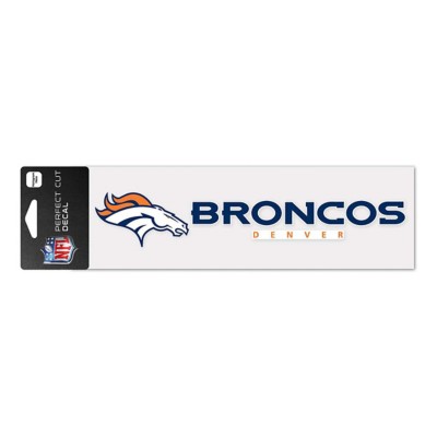 Wincraft Denver Broncos 3"x10" Perfect Cut Decal