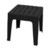 Adams Big Easy Black Square Resin Stackable Side Table