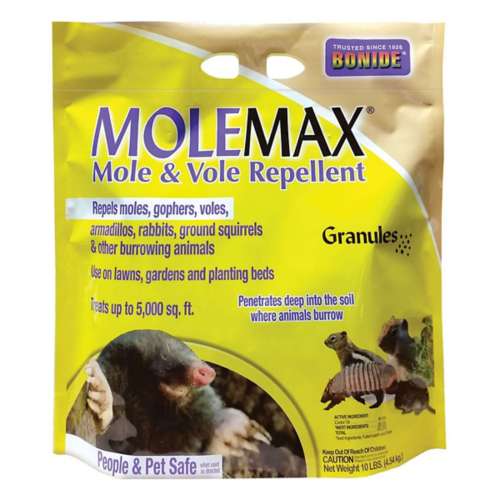 Bonide MoleMax Animal Repellent Granules For Moles and Voles 10 lb ...