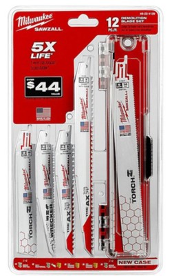 Milwaukee Sawzall Demolition Blade Set 12 Pack | SCHEELS.com