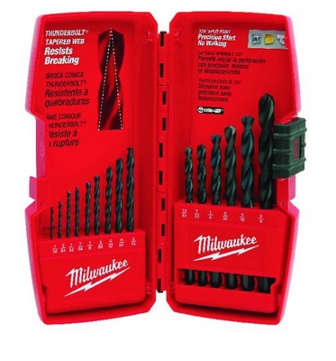 Milwaukee Thunderbolt Black Oxide Drill Bit Set 15 pc | SCHEELS.com