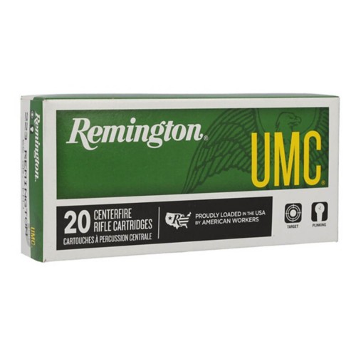 Remington UMC FMJ 223 Remington Rifle Ammunition 20 Round Box