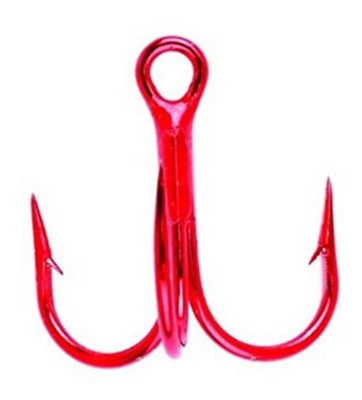 Eagle Claw Lazer Sharp Red Treble Hook 20 Pack
