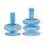 RAZ Imports 6" Blue Bubble Candle Holders