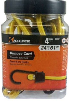 Keeper Black /Yellow Bungee Cord