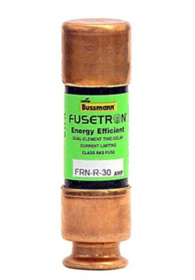 Cooper Bussmann FRN Series Brass 30-Amp 250 Volt Fustron Time Delay Fuse