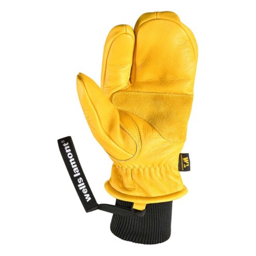 Men's Wells Lamont HydraHyde Leather Working Man Lobster Mittens