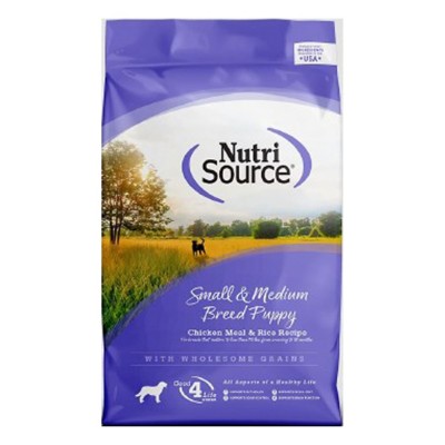 Nutri Source Small to Medium Breed Puppy Chicken and Rice Dog Food ...