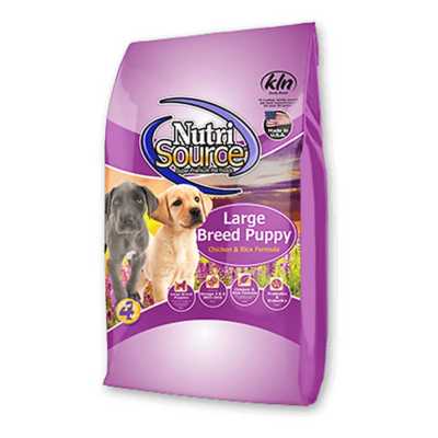 NutriSource Large Breed Puppy Chicken and Rice Formula Dog Food ...