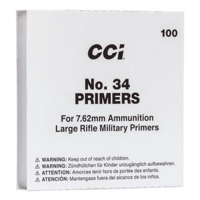 CCI Mil-Spec No. 34 /7.62mm Large Rifle Primer Brick