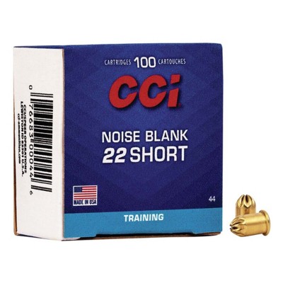 CCI Training Noise Blank 22 Short Rimfire Ammunition 100 Round Box