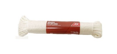 ACE 3/16 in X 50 ft White Solid Braided Nylon Rope