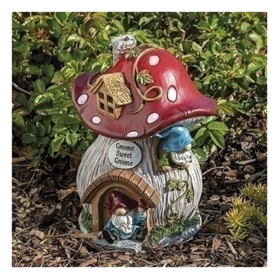 Roman Inc 8.5" Gnome Sweet Gnome Mushroom House Statue | SCHEELS.com