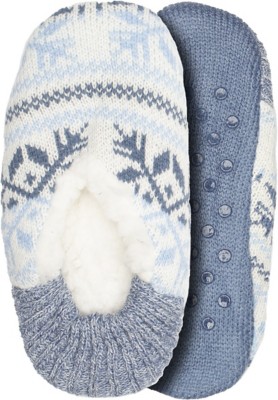 Women's Sof Sole Fireside Snowflake Outbreak Slipper Ankle Socks ...