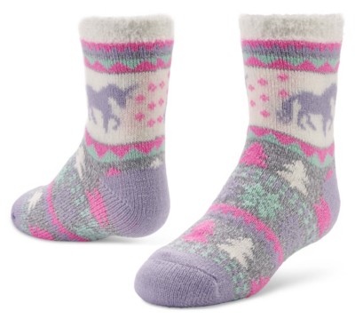 Girls' Sof Sole Kids' Fireside Nordic Crew Socks