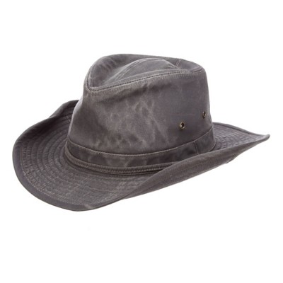 Men's Dorfman-Pacific Boondocks Weathered Cotton Outback Cowboy Hat ...