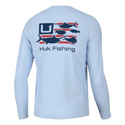 Men's Huk Trophy Flag Pursuit Performance Long Sleeve T-Shirt | SCHEELS.com