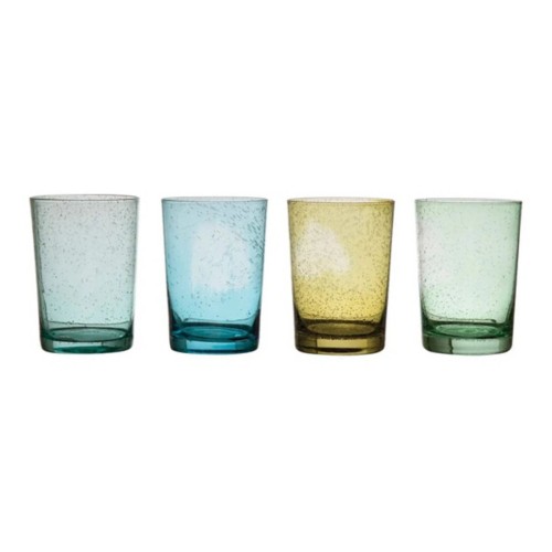 Creative Co-Op Bubble Drinking Glass (Colors May Vary)