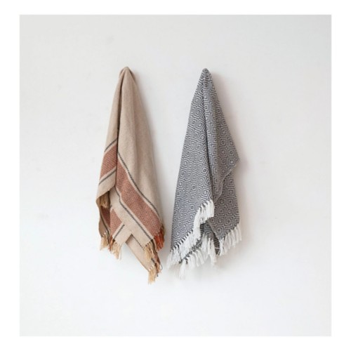 Creative Co-Op Hand-Woven Recycled PET Indoor/Outdoor Throw