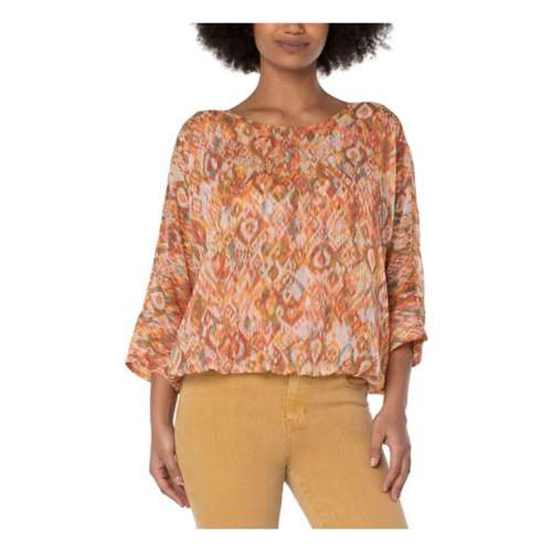 Women's Liverpool Los Angeles Gather Hem Dolman Blouse | SCHEELS.com