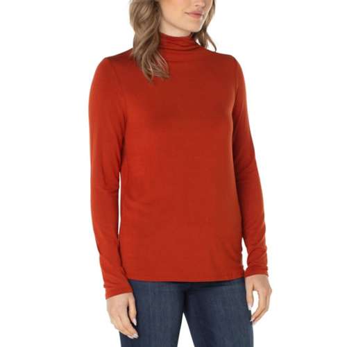 Womens Liverpool Los Angeles Knit Long Sleeve Turtleneck Shirt