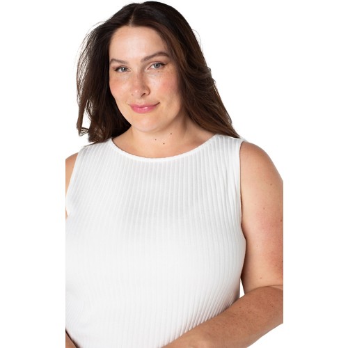 Women's Liverpool Los Angeles Plus Size Rib Knit Tank Top