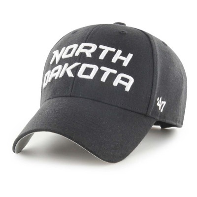 47 Brand North Dakota Fighting Hawks Wordmark MVP Adjustable Hat ...