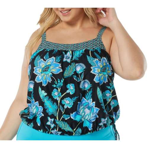 Women's Beach House Plus Size Audrey Blouson Swim Tankini | SCHEELS.com