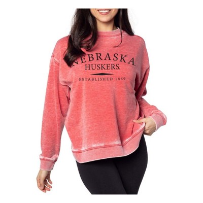 Chicka-D Women's Nebraska Cornhuskers Arch Over Serif Crew | SCHEELS.com