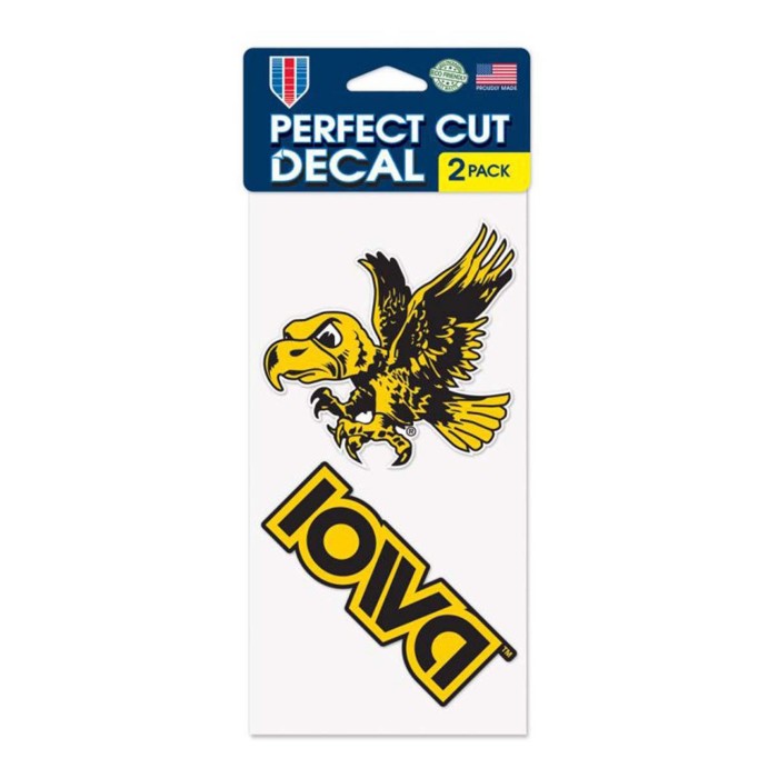 Wincraft Iowa Hawkeyes 4x8 Retro 2 Decal