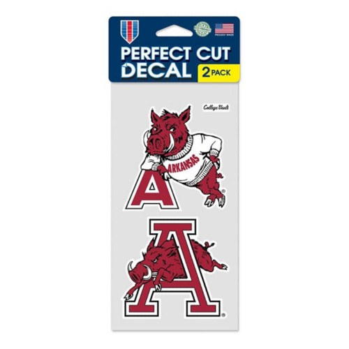 Wincraft Arkansas Razorbacks 4"x8" 2-Pack Decal