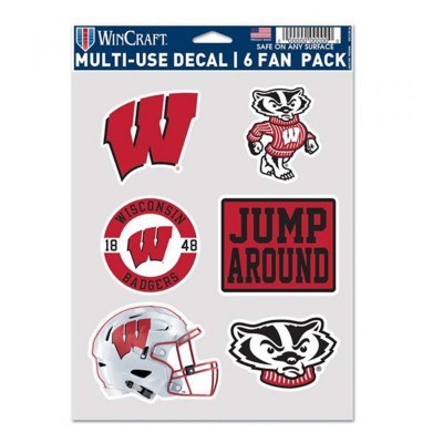 Wincraft Wisconsin Badgers Multifan 6pk Decals | SCHEELS.com